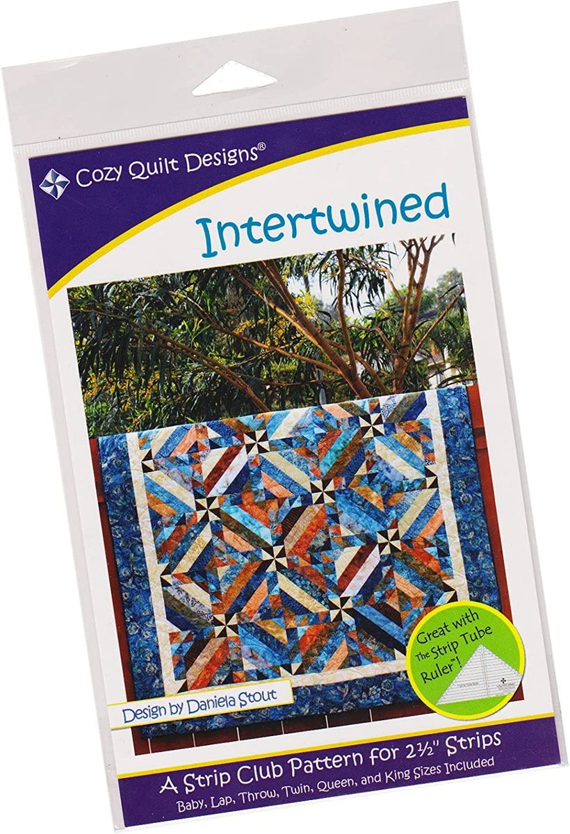 Cozy Quilt Designs 'Strip Club' Pattern - Intertwined (Includes Instructions for Six Project Sizes)
